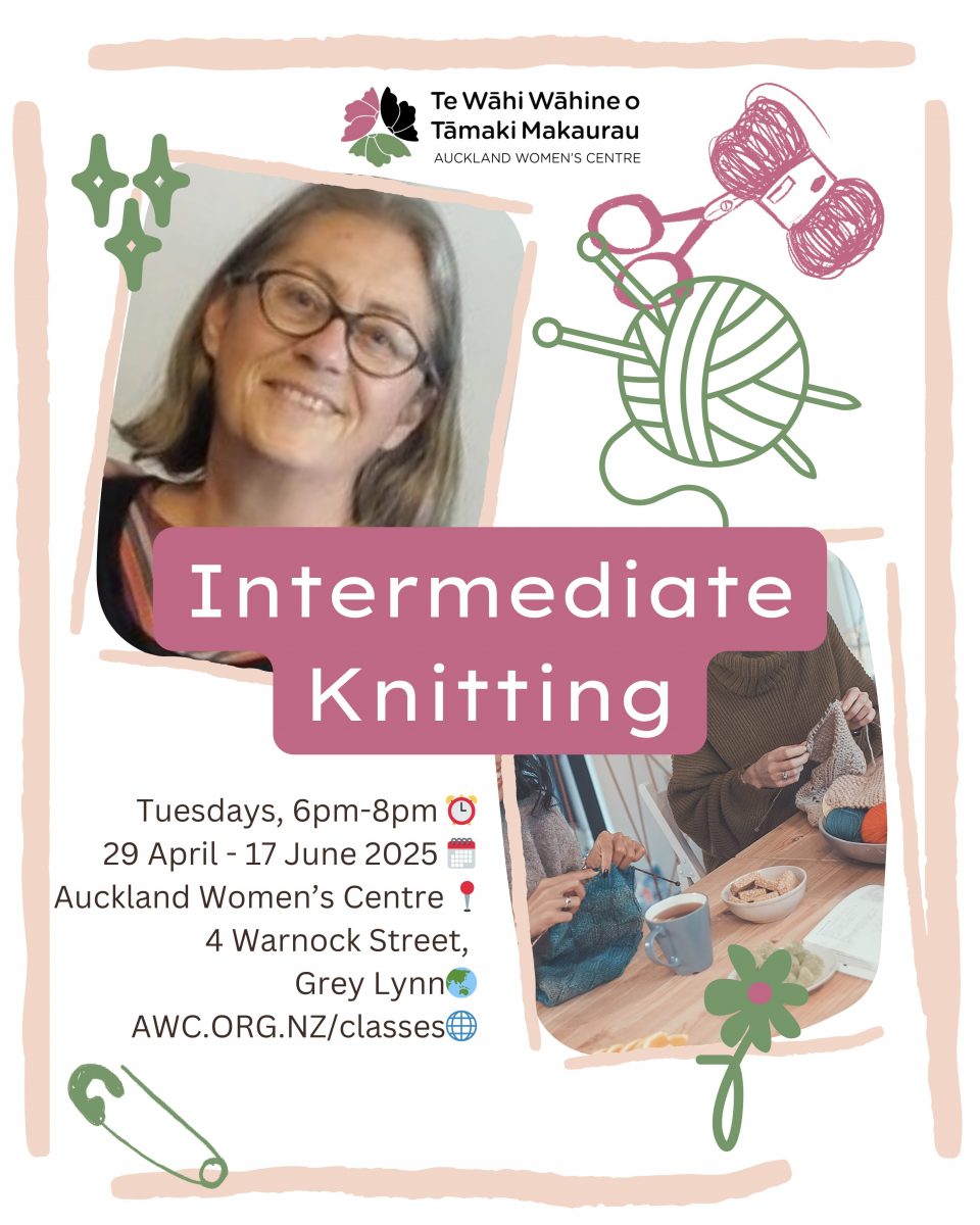 Intermediate Knitting - Auckland Women's Centre